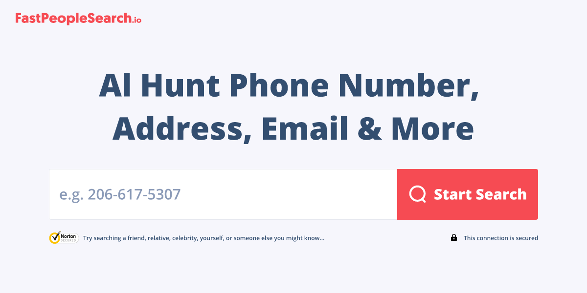 Al Hunt Phone Number, Address, Email & More | FastPeopleSearch.io