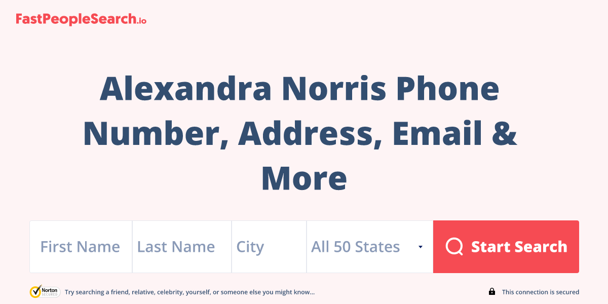 Alexandra Norris Phone Number, Address, Email & More | FastPeopleSearch.io