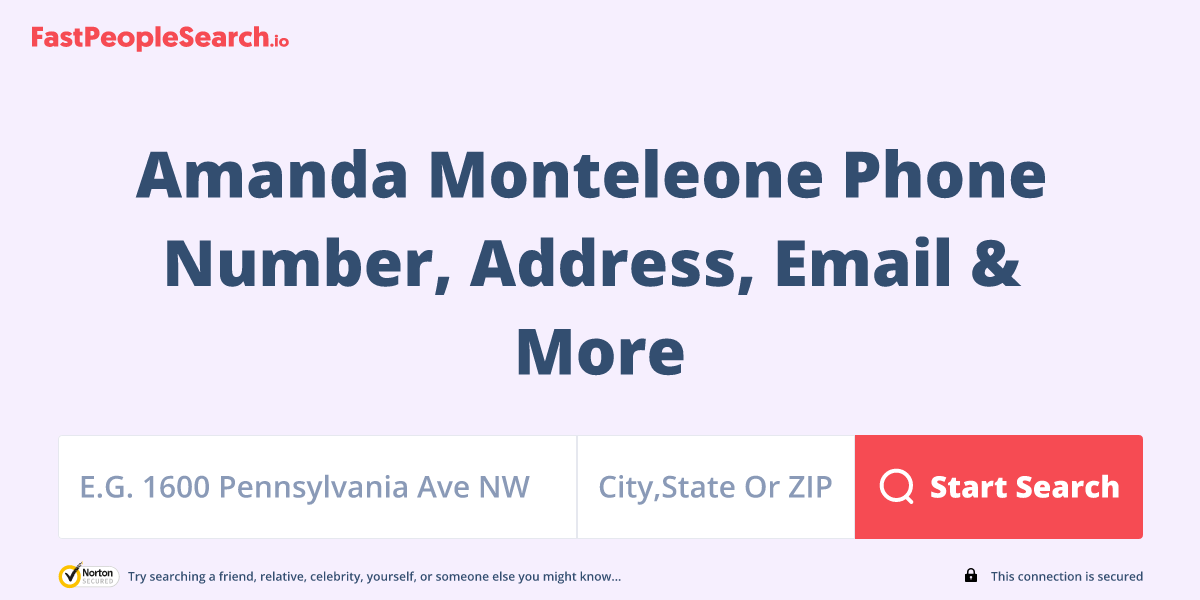 Amanda Monteleone Phone Number, Address, Email & More | FastPeopleSearch.io