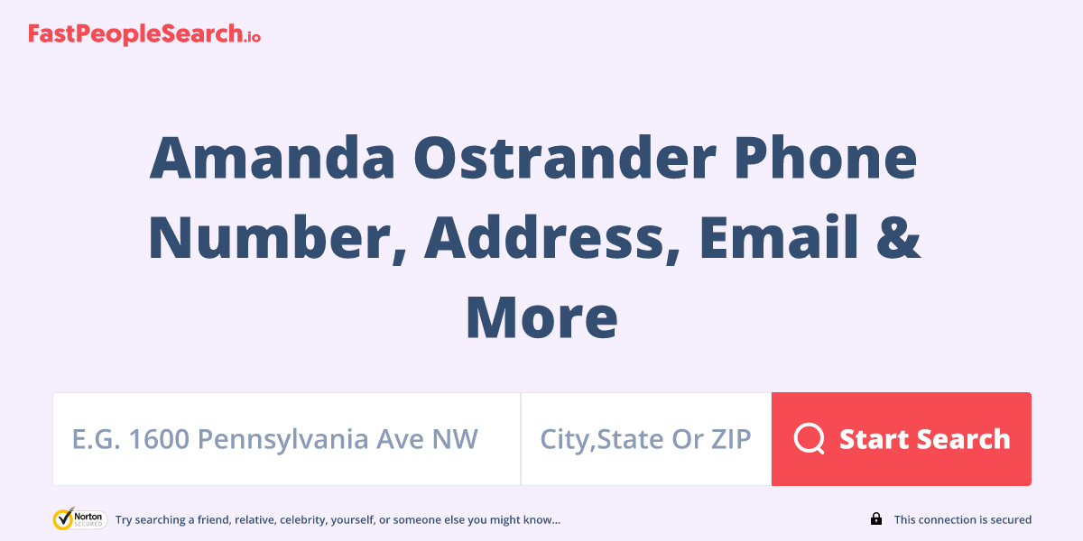 Amanda Ostrander Phone Number, Address, Email & More | FastPeopleSearch.io