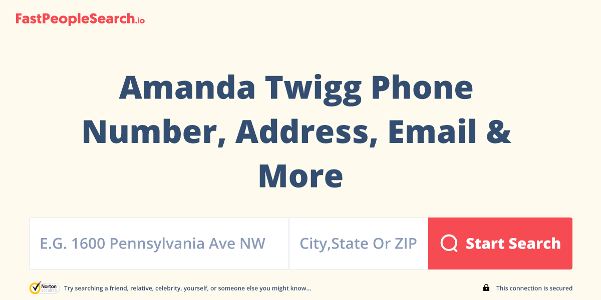 Amanda Twigg Phone Number, Address, Email & More | FastPeopleSearch.io