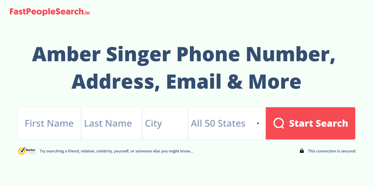 Amber Singer Phone Number, Address, Email & More | FastPeopleSearch.io
