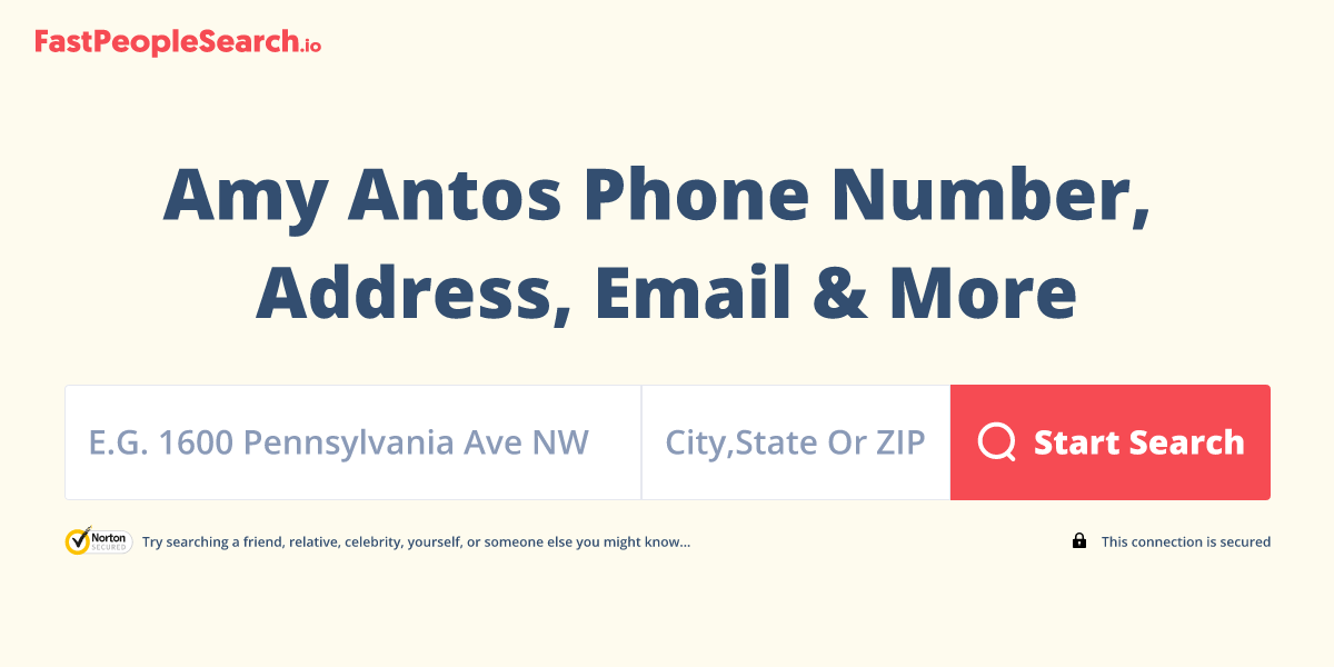 Amy Antos Phone Number, Address, Email & More | FastPeopleSearch.io