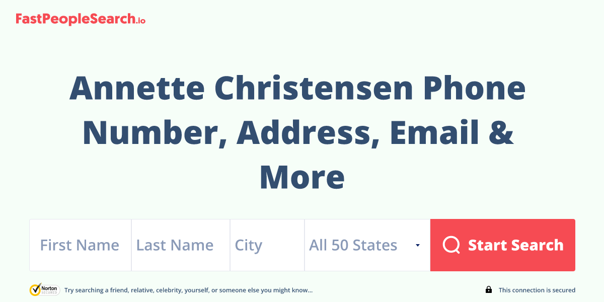 Annette Christensen Phone Number, Address, Email & More ...