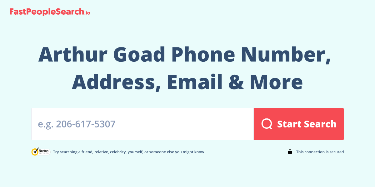 Arthur Goad Phone Number, Address, Email & More | FastPeopleSearch.io