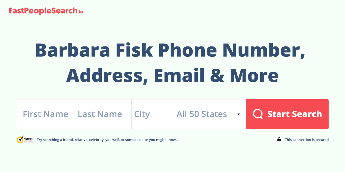 Barbara Fisk Phone Number, Address, Email & More | FastPeopleSearch.io