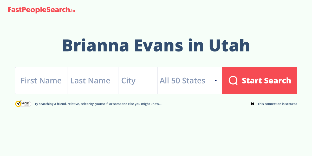 Brianna Evans in Utah - Phone Number, Address, Email & More