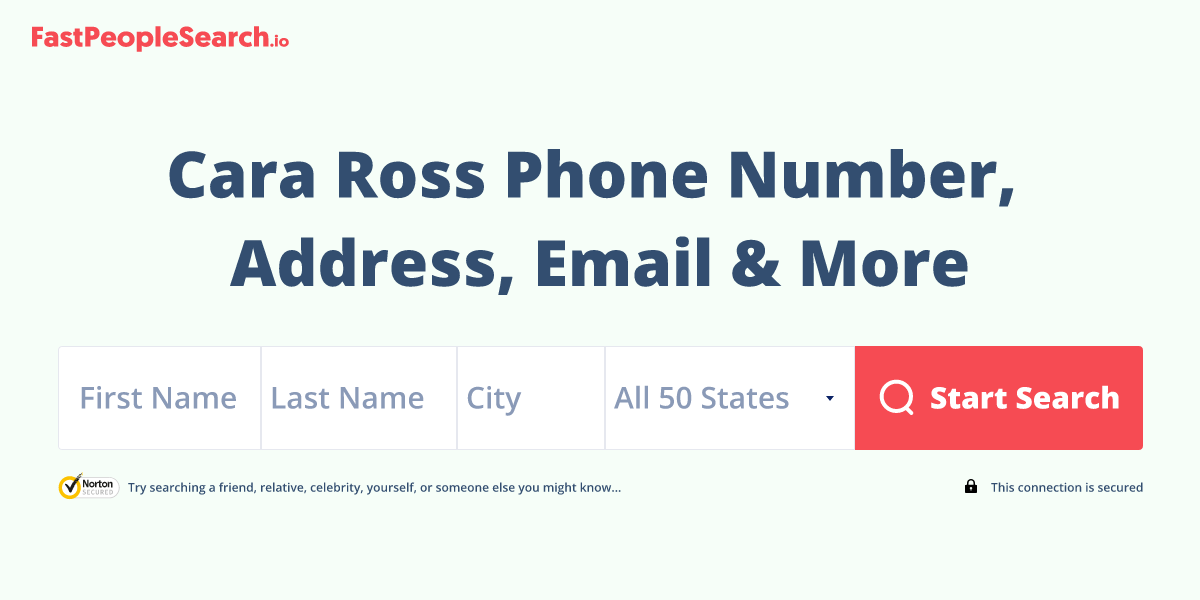 Cara Ross Phone Number, Address, Email & More | FastPeopleSearch.io