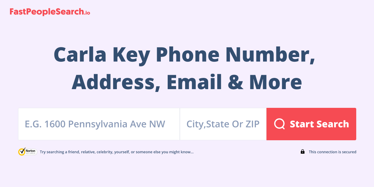 Carla Key Phone Number, Address, Email & More | FastPeopleSearch.io