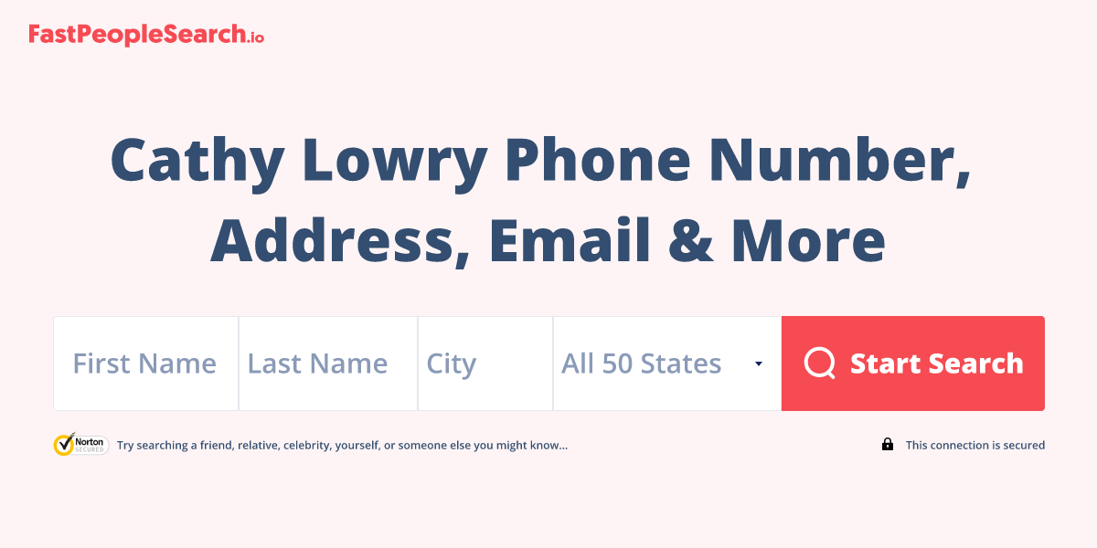 Cathy Lowry Phone Number, Address, Email & More | FastPeopleSearch.io