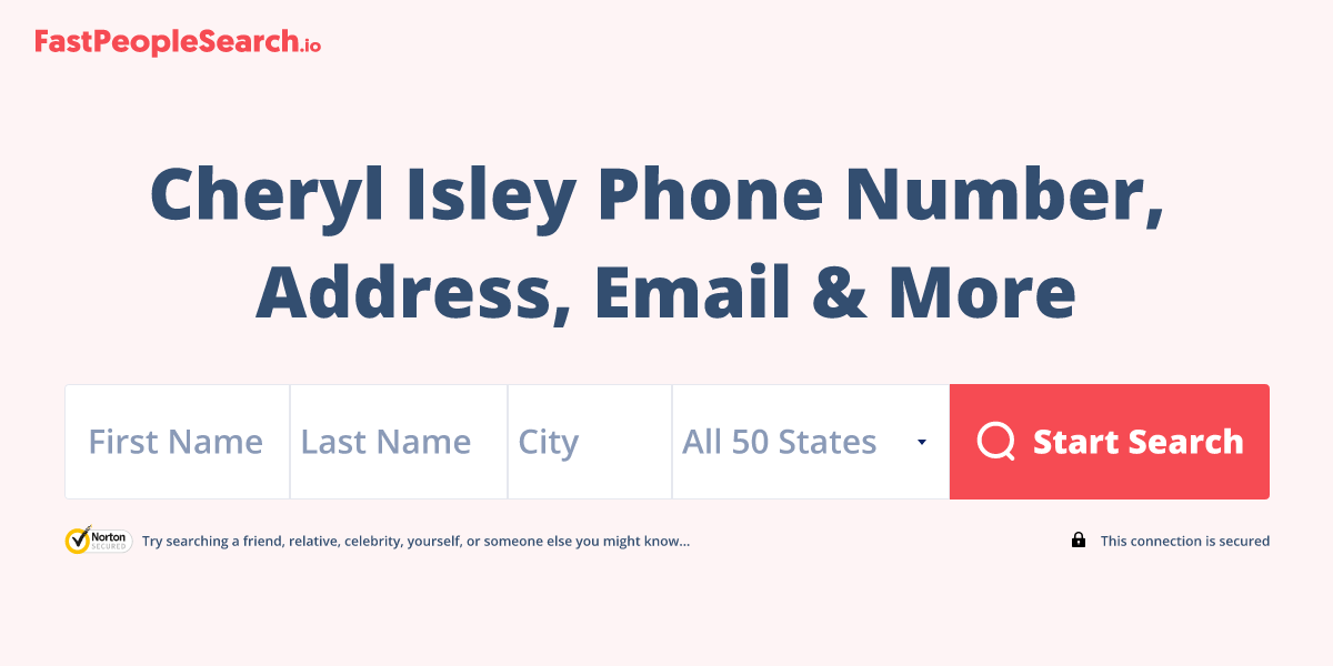 Cheryl Isley Phone Number, Address, Email & More | FastPeopleSearch.io