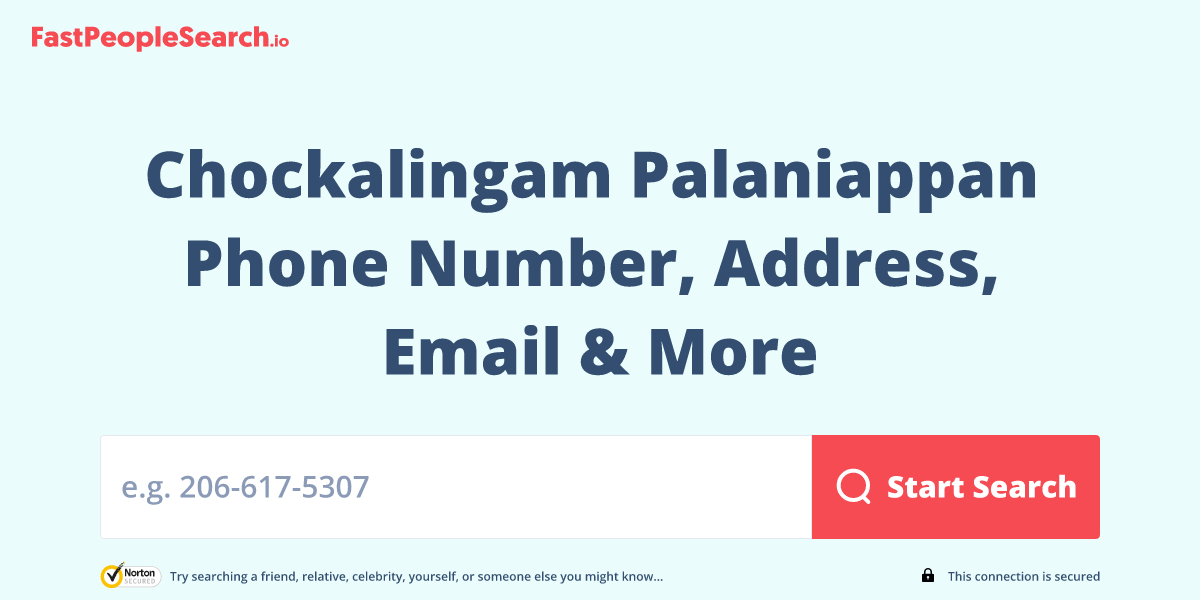 Chockalingam Palaniappan Phone Number, Address, Email & More ...