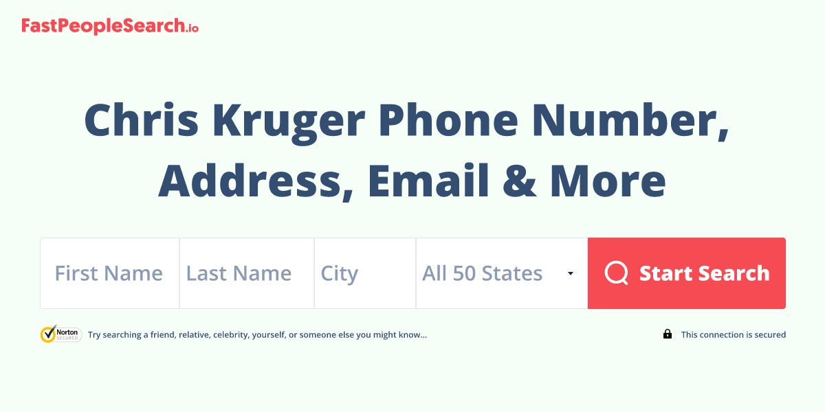 Chris Kruger in Florida - Phone Number, Address, Email & More