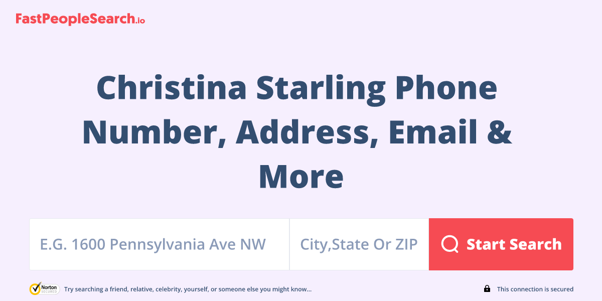 Christina Starling Phone Number, Address, Email & More ...