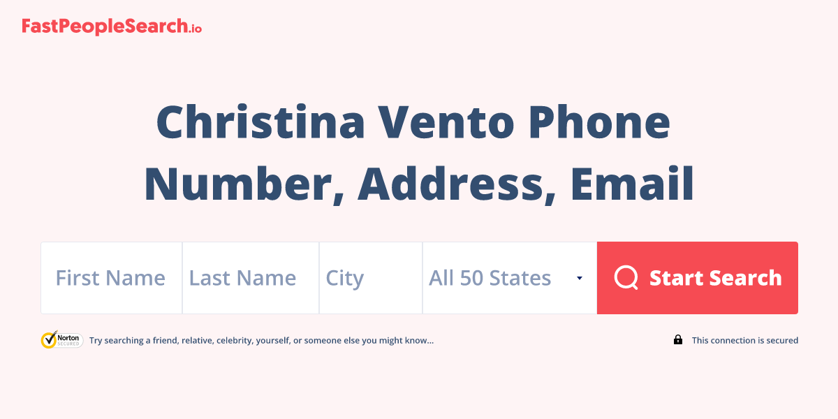 Christina Vento Phone Number, Address, Email & More | FastPeopleSearch.io