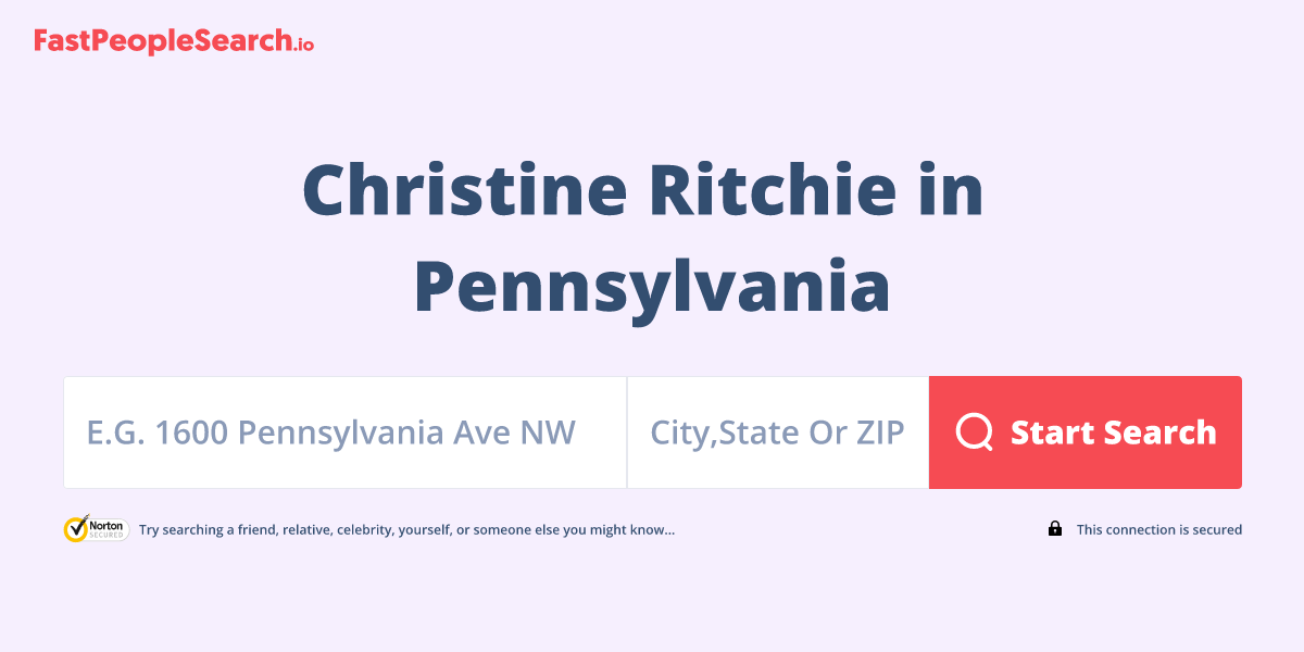 Christine Ritchie in Pennsylvania - Phone Number, Address, Email & More