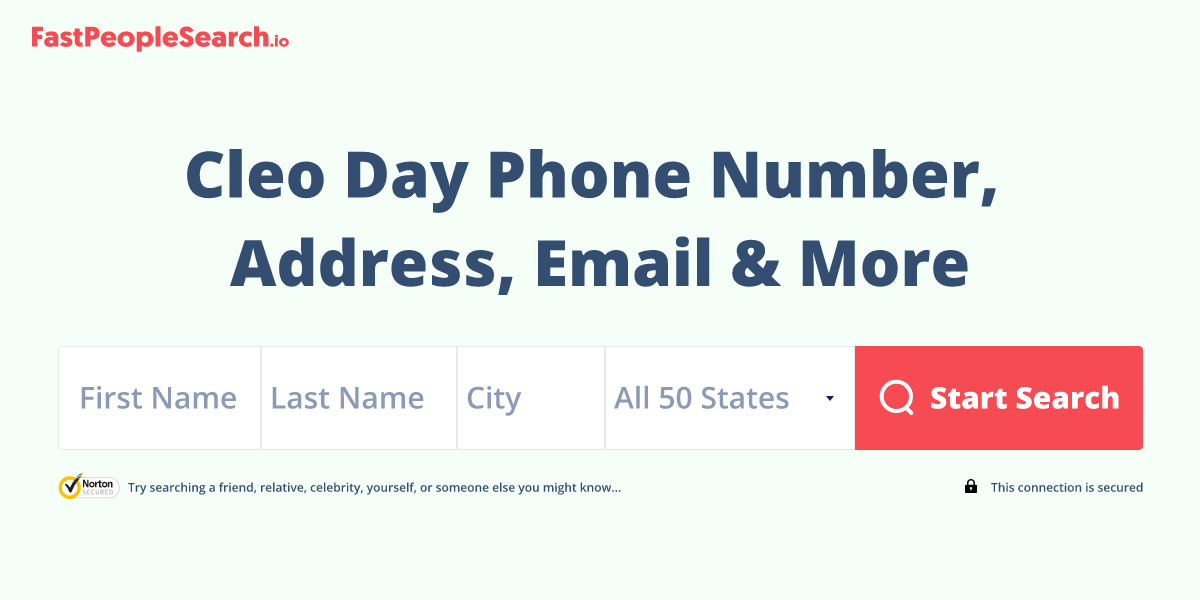 Cleo Day Phone Number, Address, Email & More | FastPeopleSearch.io
