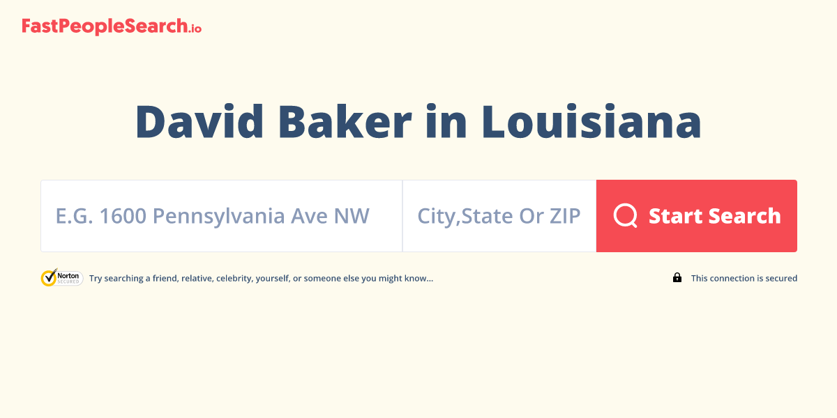 David Baker Phone Number, Address, Email & More | FastPeopleSearch.io