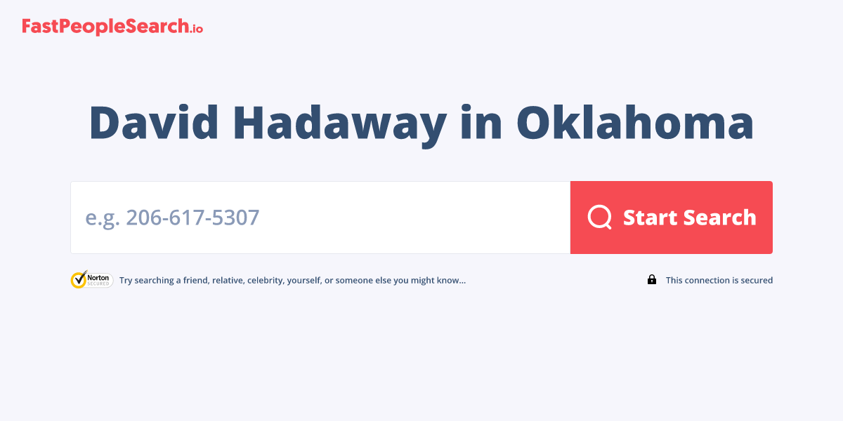 David Hadaway Phone Number, Address, Email & More | FastPeopleSearch.io
