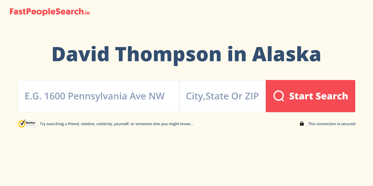 David Thompson Phone Number, Address, Email & More | FastPeopleSearch.io