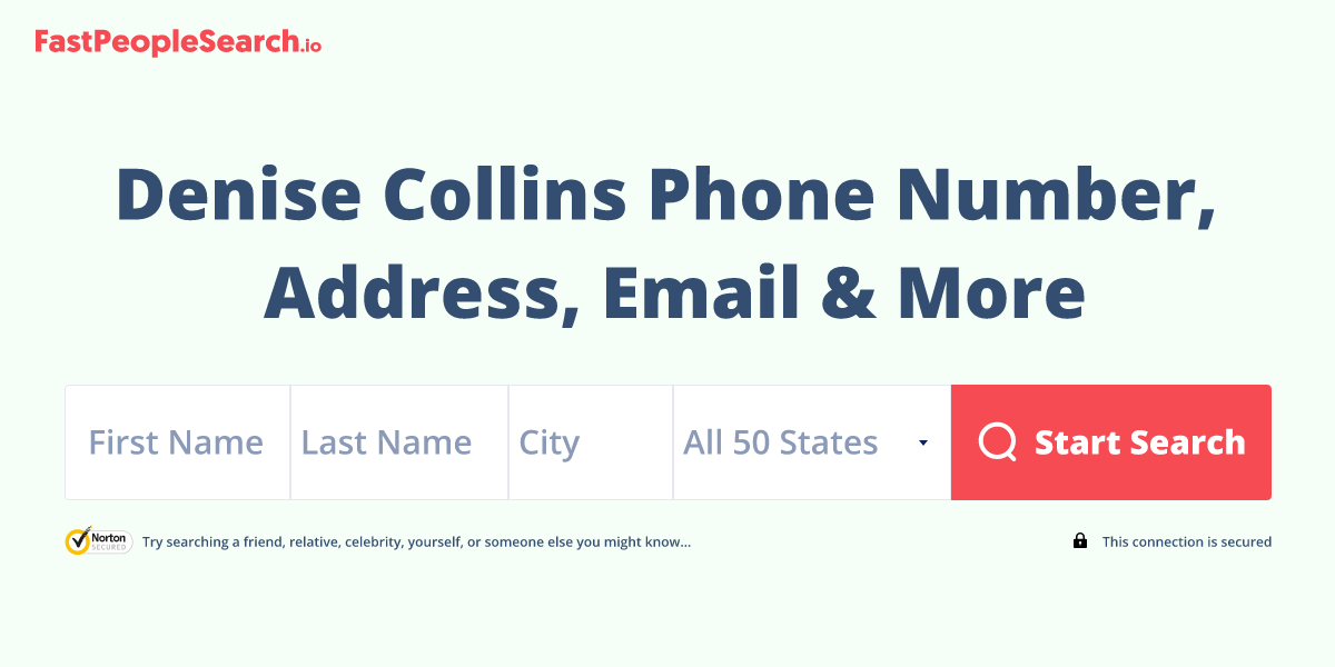 Denise Collins Phone Number, Address, Email & More | FastPeopleSearch.io