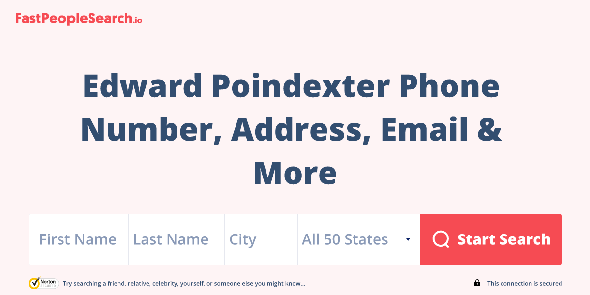 Edward Poindexter Phone Number, Address, Email & More | FastPeopleSearch.io