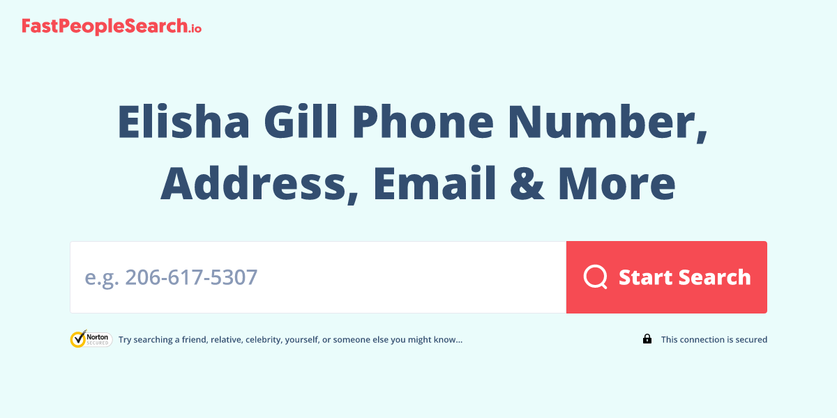 Elisha Gill Phone Number, Address, Email & More | FastPeopleSearch.io