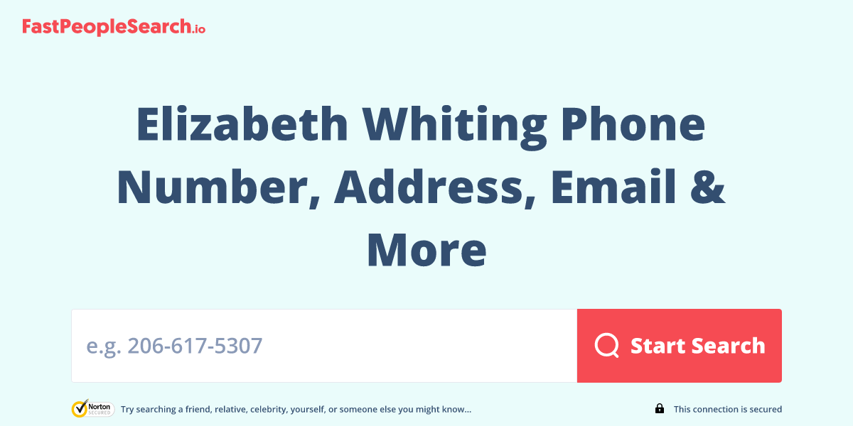 Elizabeth Whiting Phone Number, Address, Email & More | FastPeopleSearch.io