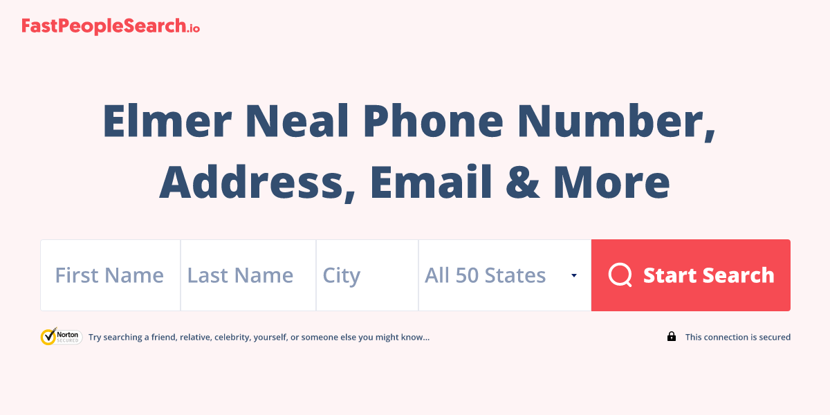 Elmer Neal Phone Number, Address, Email & More | FastPeopleSearch.io