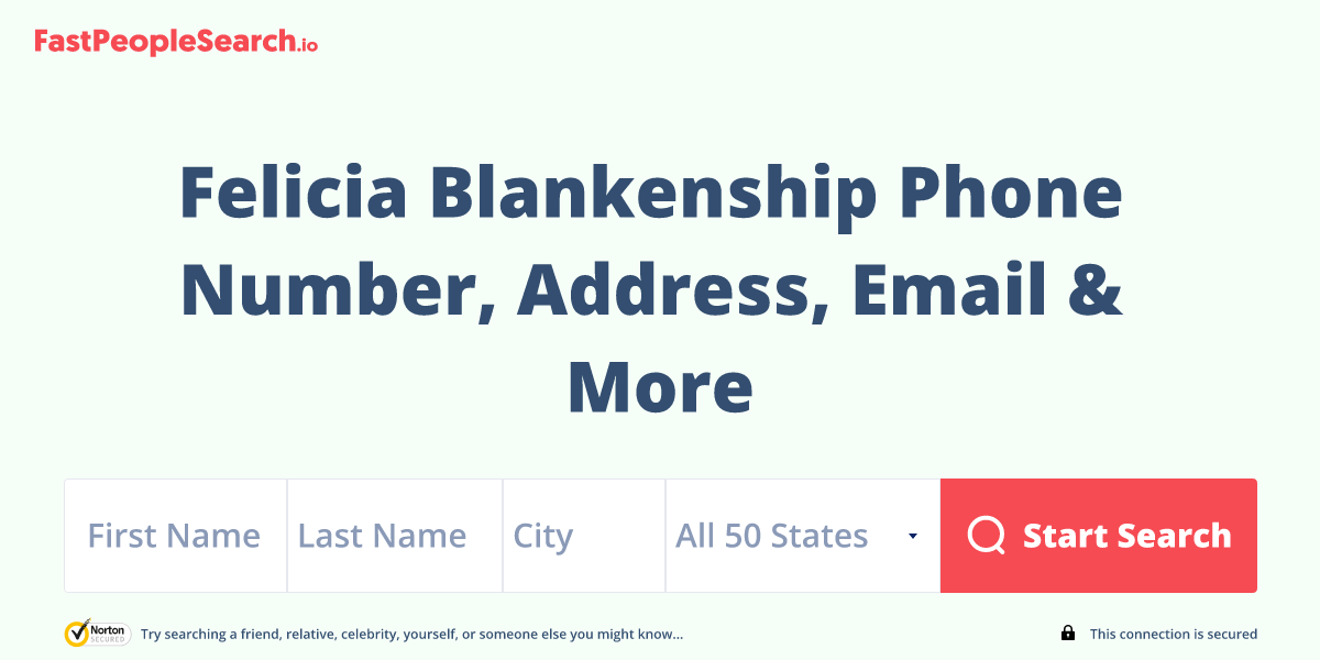 Felicia Blankenship Phone Number, Address, Email & More ...