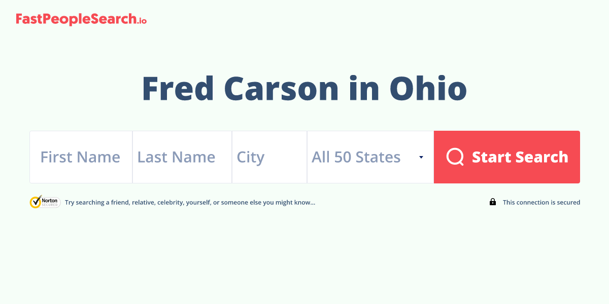 Fred Carson in Ohio - Phone Number, Address, Email & More