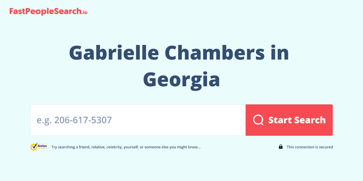Gabrielle Chambers in Georgia - Phone Number, Address, Email & More