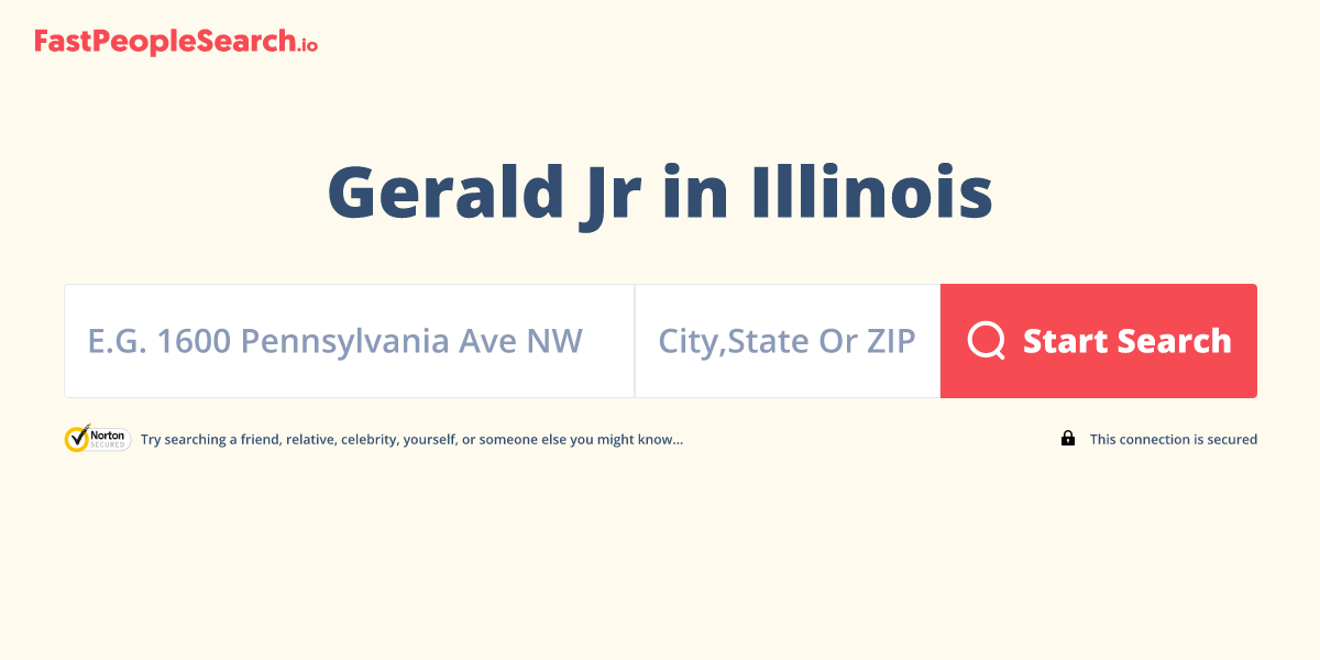 Gerald Jr Phone Number, Address, Email & More | FastPeopleSearch.io