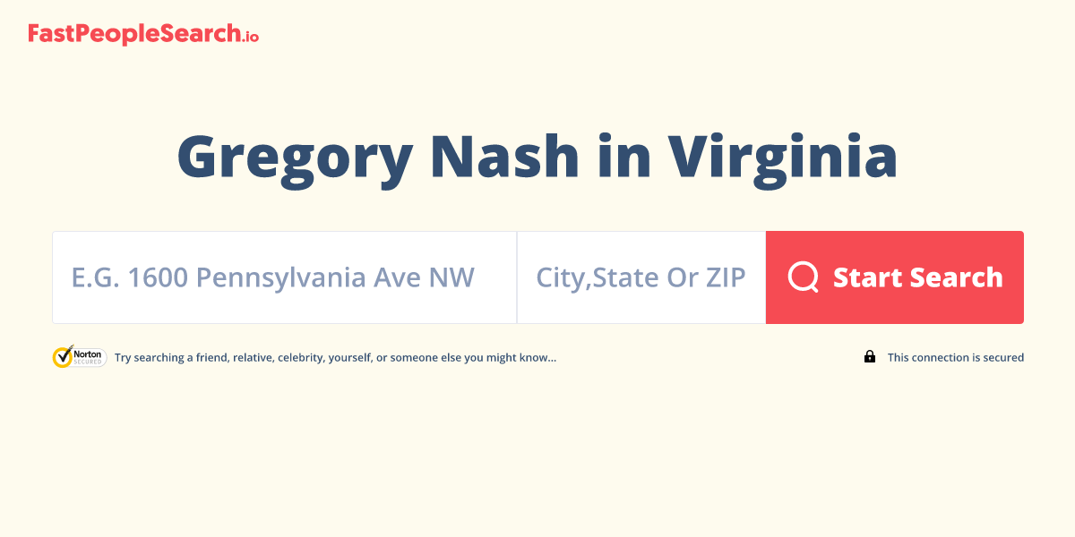 Gregory Nash in Virginia - Phone Number, Address, Email & More