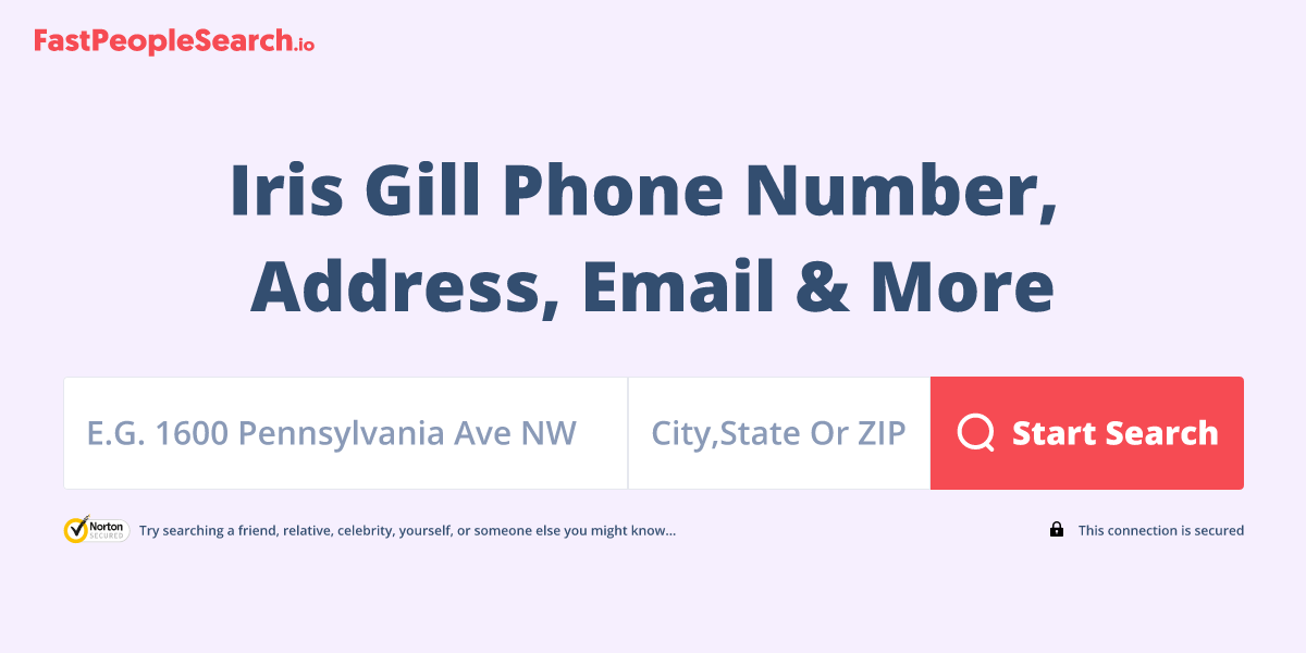 Iris Gill Phone Number, Address, Email & More | FastPeopleSearch.io