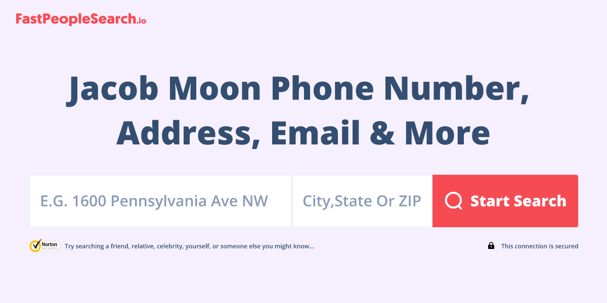 Jacob Moon Phone Number, Address, Email & More | FastPeopleSearch.io