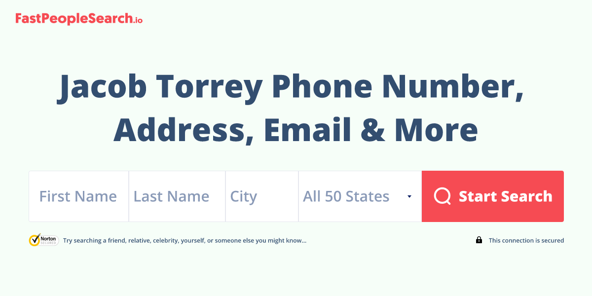 Jacob Torrey Phone Number, Address, Email & More | FastPeopleSearch.io