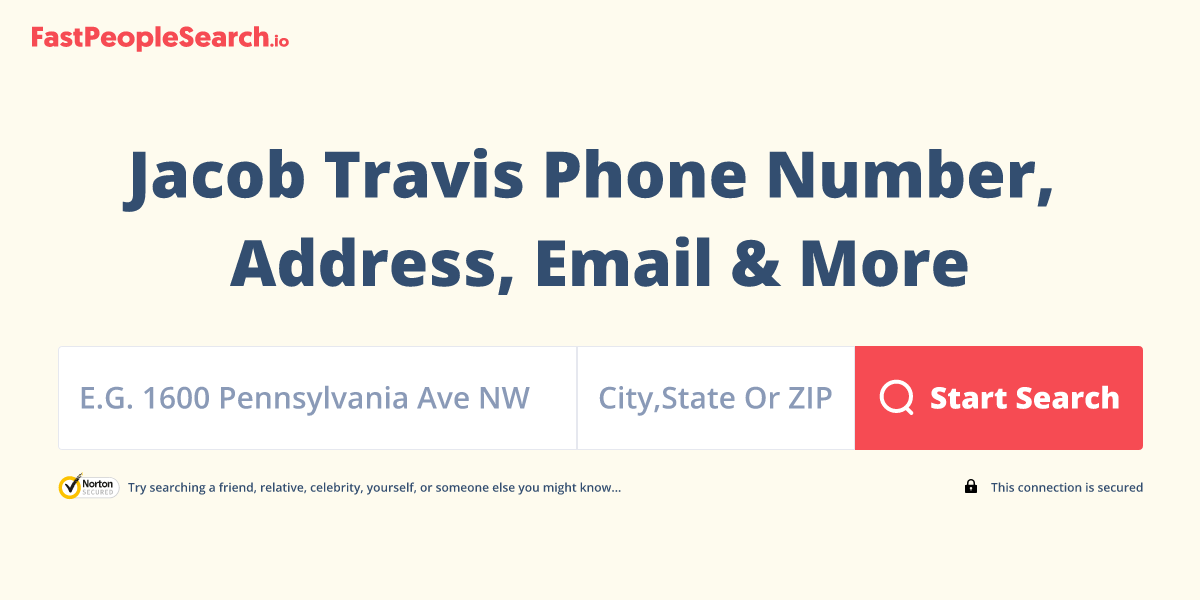 Jacob Travis Phone Number, Address, Email & More | FastPeopleSearch.io