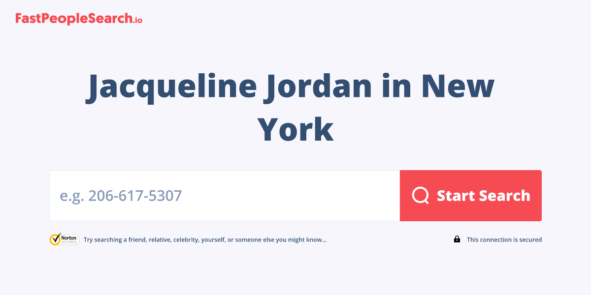 Jacqueline Jordan in New York - Phone Number, Address, Email & More