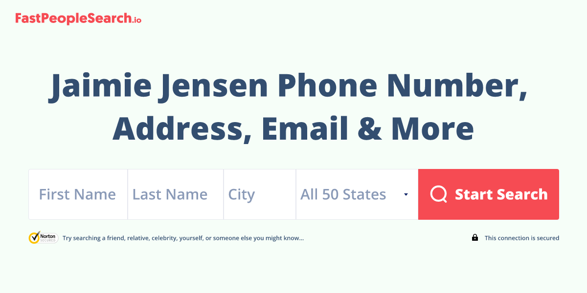 Jaimie Jensen Phone Number, Address, Email & More | FastPeopleSearch.io