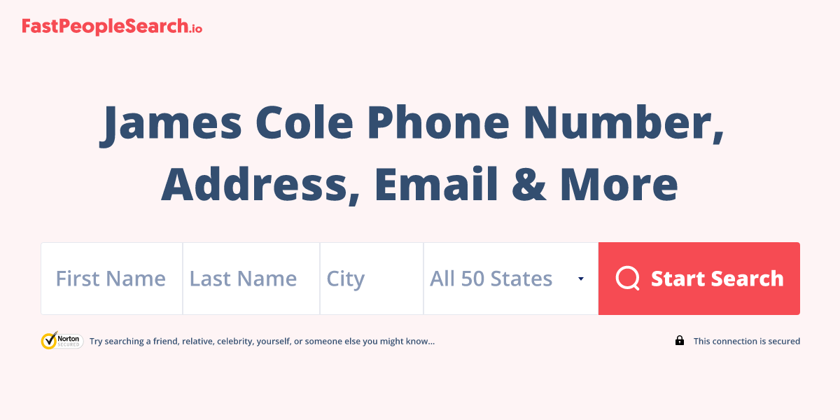 James Cole Phone Number, Address, Email & More | FastPeopleSearch.io