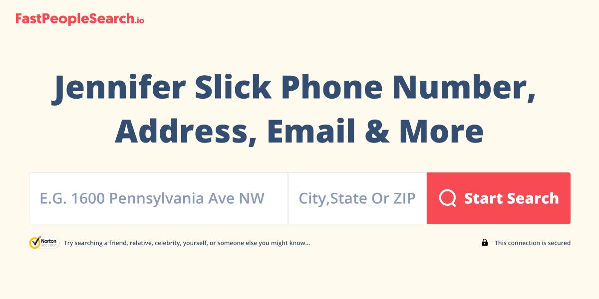 Jennifer Slick Phone Number, Address, Email & More | FastPeopleSearch.io