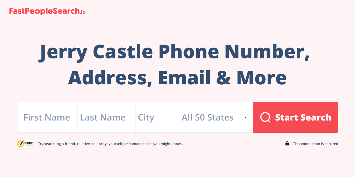 Jerry Castle Phone Number, Address, Email & More | FastPeopleSearch.io