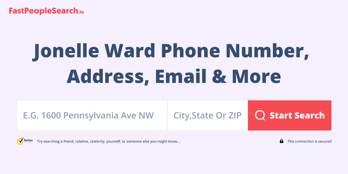 Jonelle Ward Phone Number, Address, Email & More | FastPeopleSearch.io