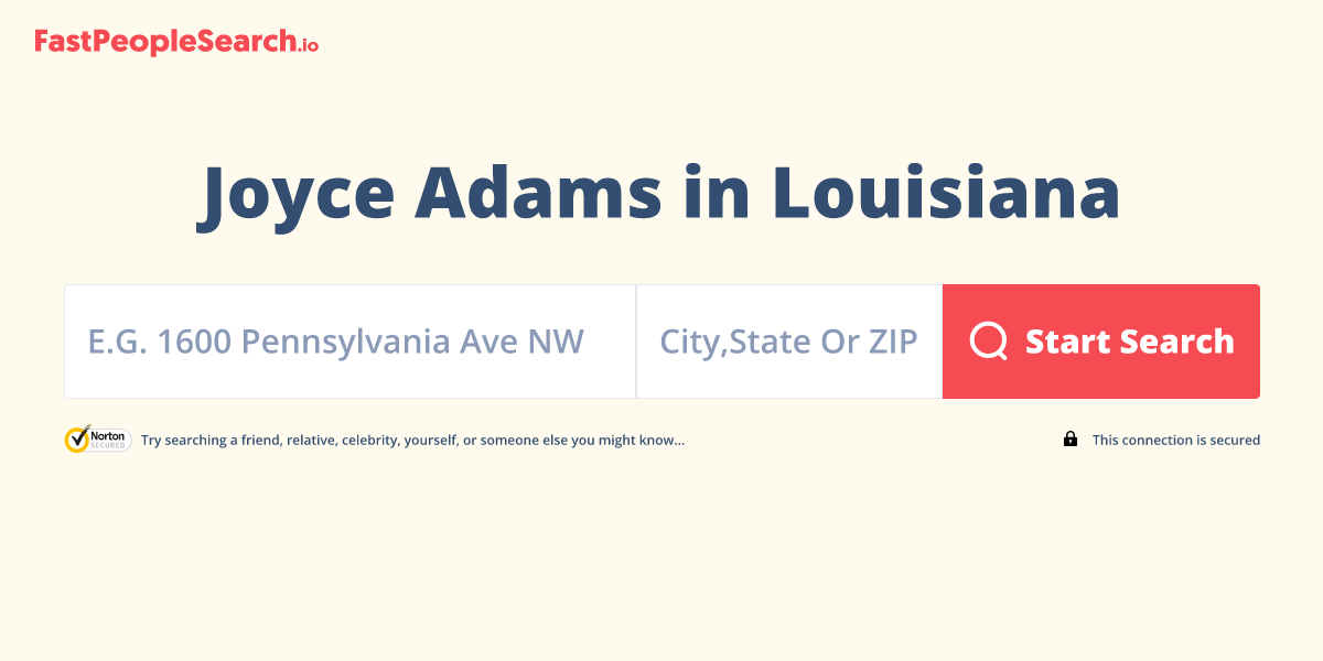 Joyce Adams Phone Number, Address, Email & More | FastPeopleSearch.io