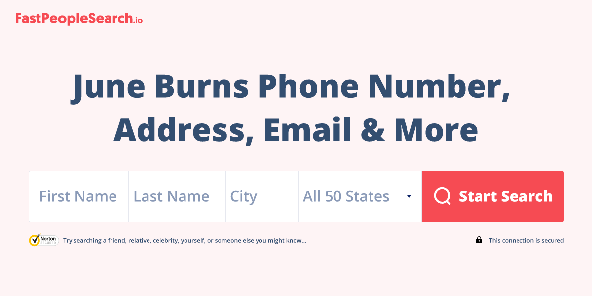 June Burns Phone Number, Address, Email & More | FastPeopleSearch.io