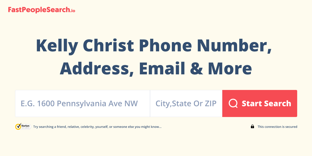 Kelly Christ Phone Number, Address, Email & More | FastPeopleSearch.io