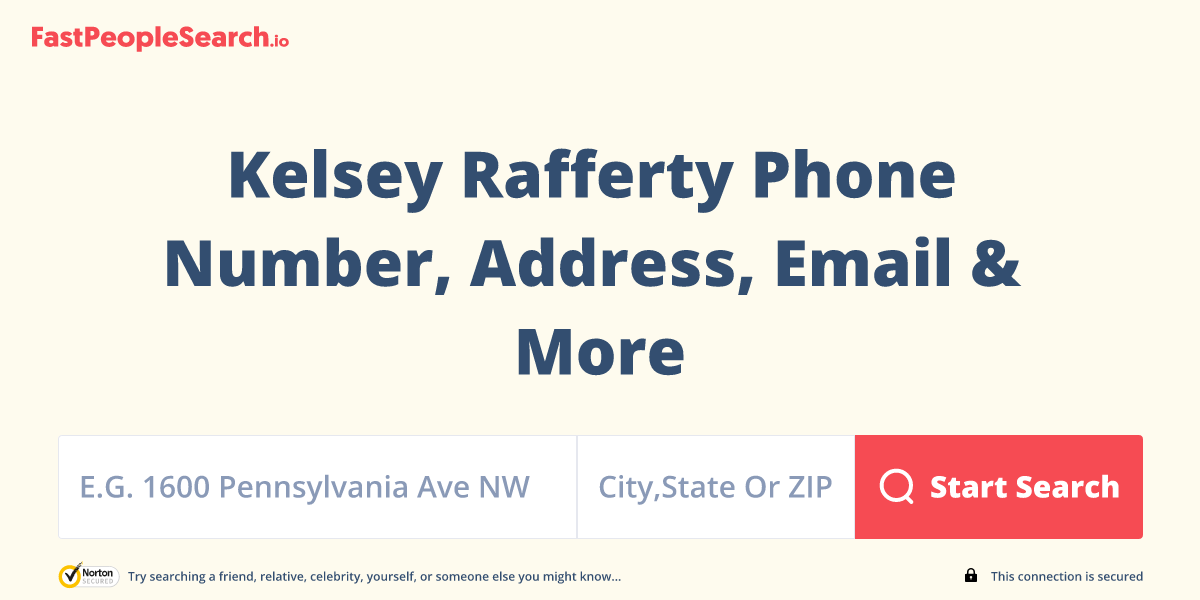 Kelsey Rafferty Phone Number, Address, Email & More | FastPeopleSearch.io