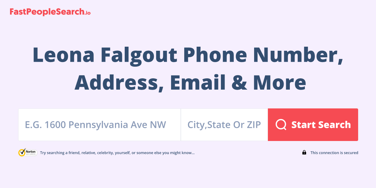 Leona Falgout Phone Number, Address, Email & More | FastPeopleSearch.io