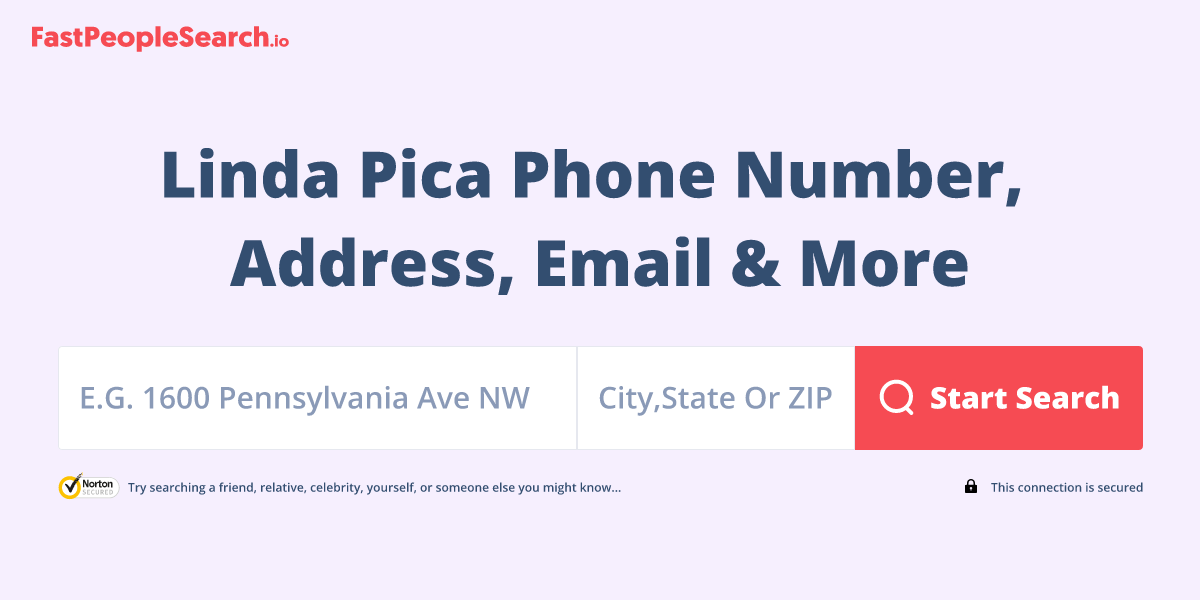 Linda Pica Phone Number, Address, Email & More | FastPeopleSearch.io